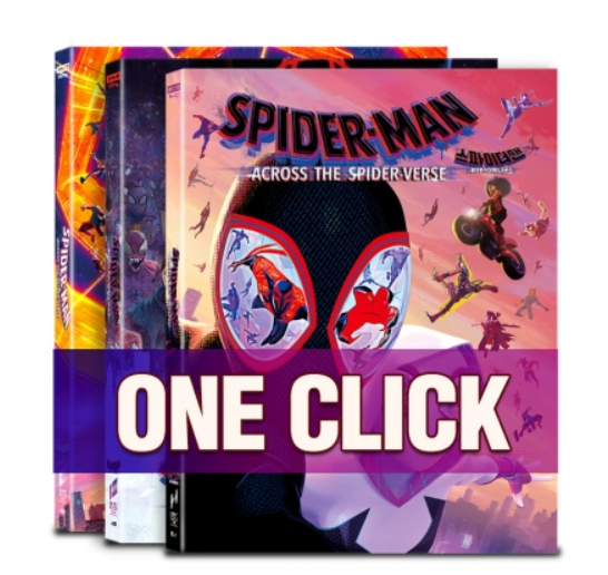 SPIDER-MAN ACROSS THE SPIDER-VERSE [4K UHD +2D] Blu-ray STEELBOOK SET ...