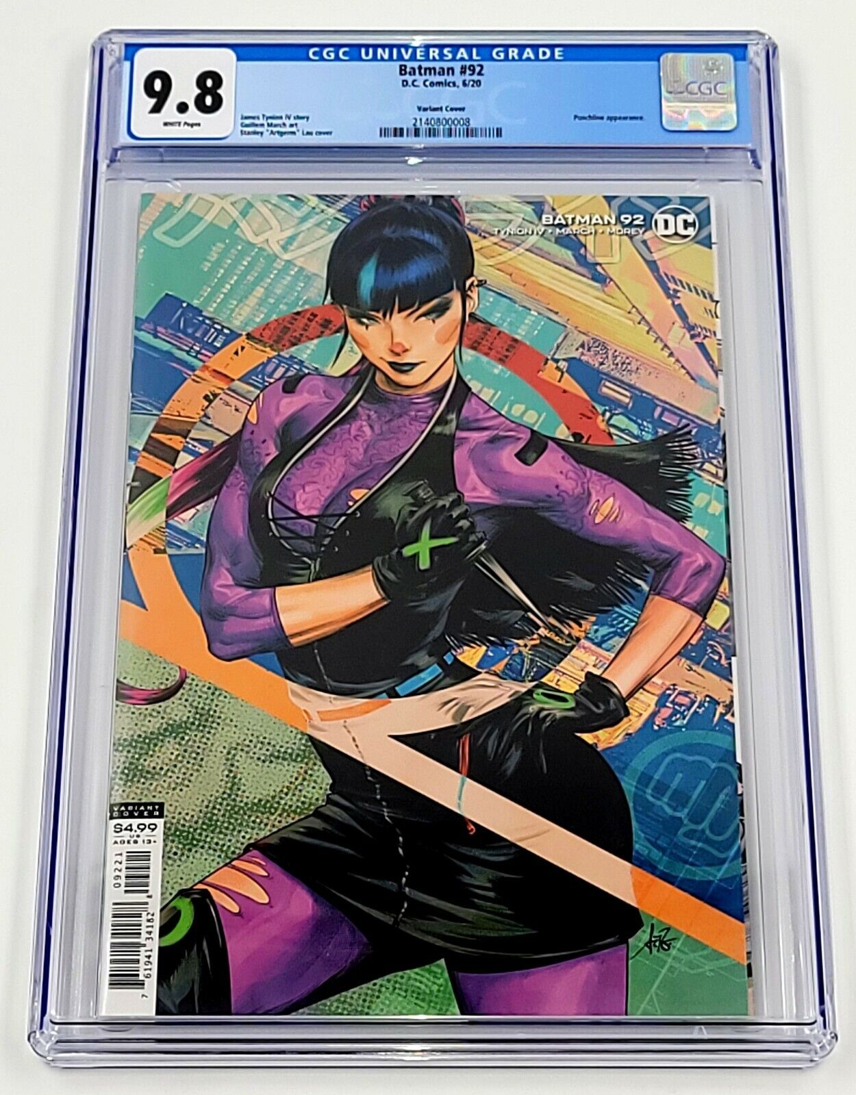 BATMAN #92 CGC 9.8 VARIANT COVER [ARTGERM] PUNCHLINE – Infinite Steel Dealz
