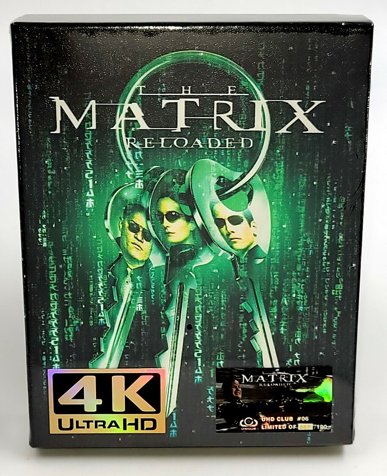 THE MATRIX RELOADED [4K UHD + 2D] BLU-RAY [UHD CLUB] LEATHER CASE